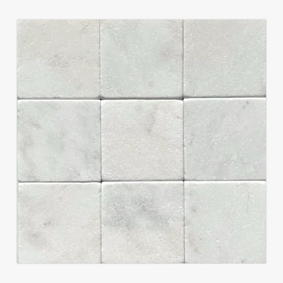 Asian Statuary Tumbled 4x4 Marble Tile — Palazzo Tile & Stone