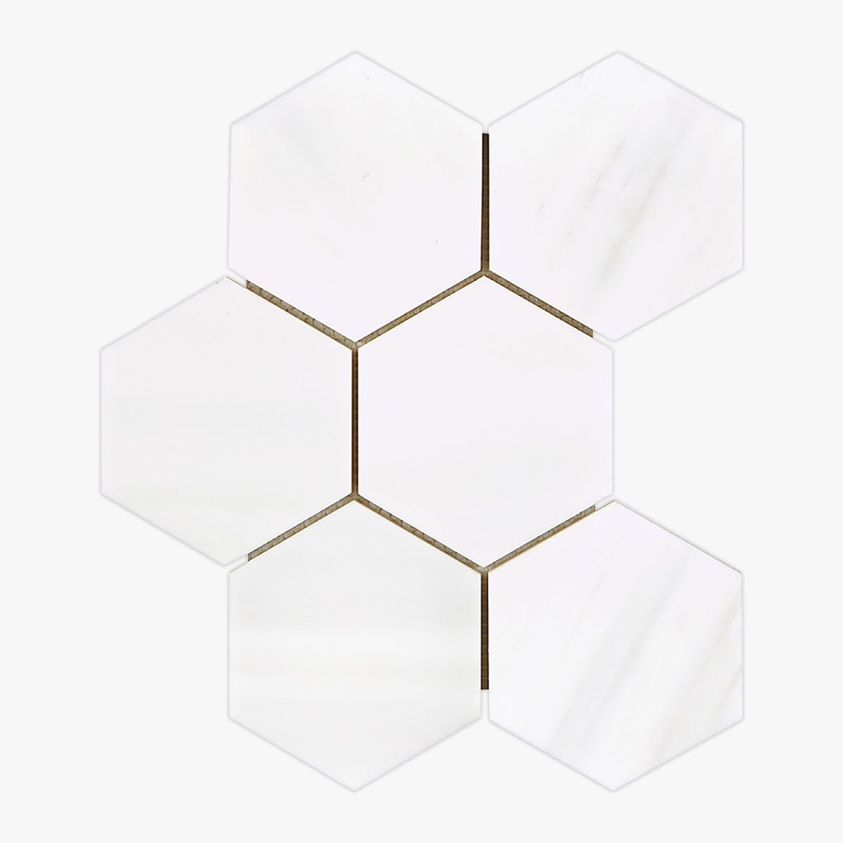 Bianco Dolomite Honed 4 Inch Hexagon Marble Mosaic — Palazzo Tile & Stone