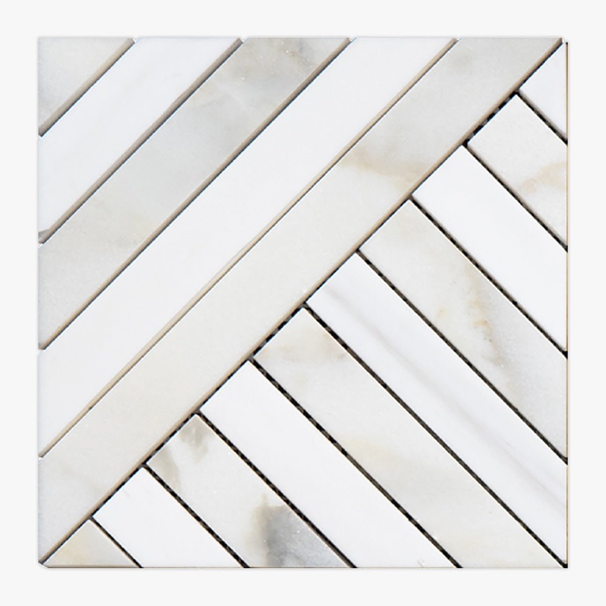 Calacatta Oliva Polished Infinity Pattern Marble Mosaic — Palazzo Tile ...