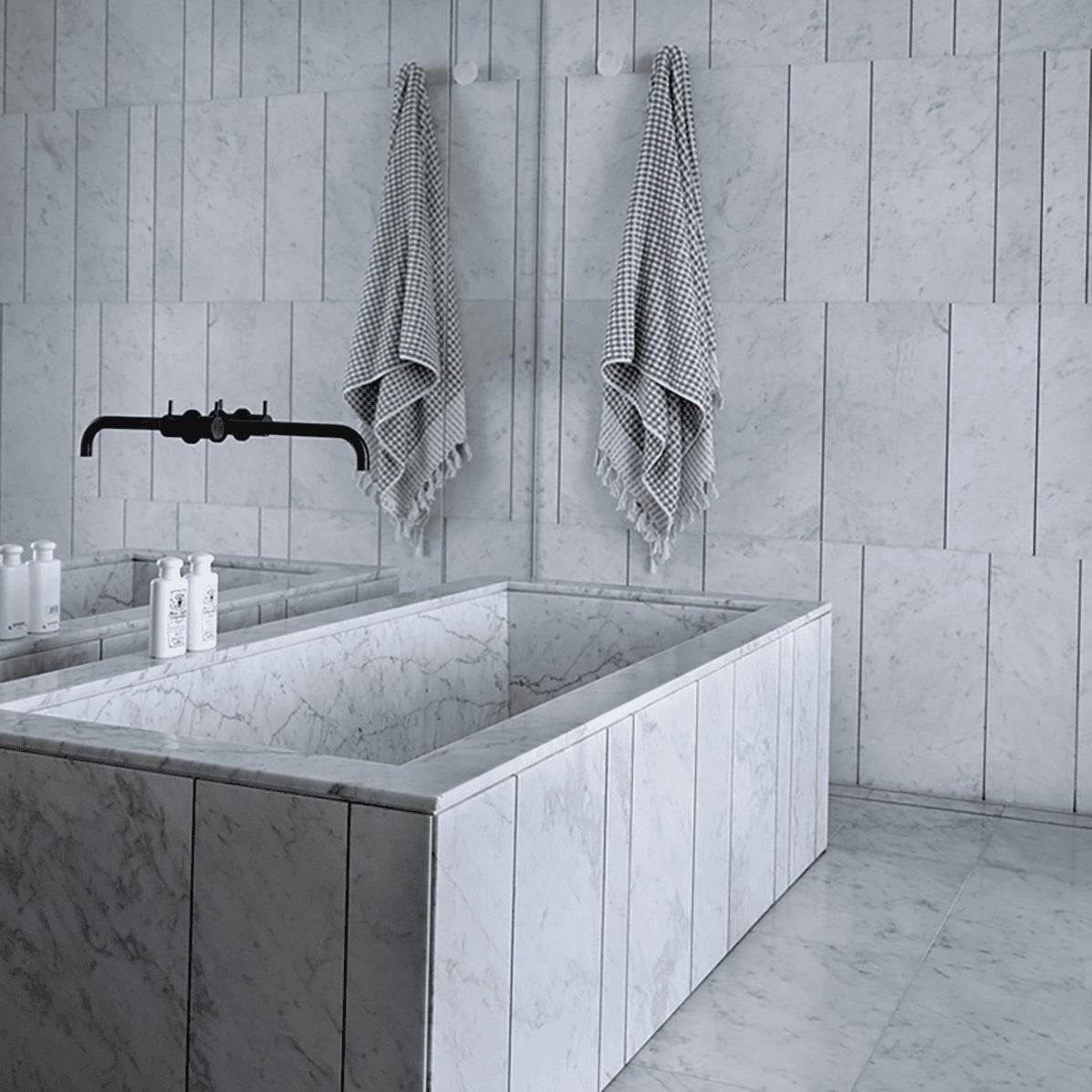 White Carrara Polished 12x24 Marble Tile — Palazzo Tile & Stone