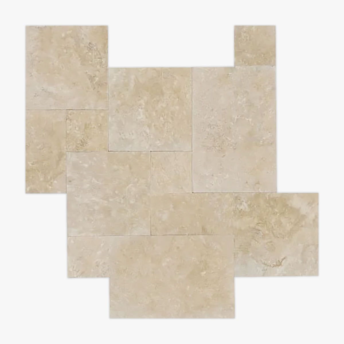 Ivory Light Honed&Filled Travertine French Pattern — Palazzo Tile & Stone