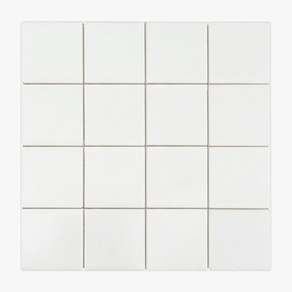 Thassos White Honed 4x4 Marble Tile — Palazzo Tile & Stone