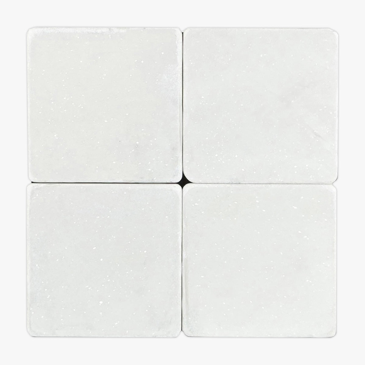 Thassos White Tumbled 6x6 Marble Tile — Palazzo Tile & Stone
