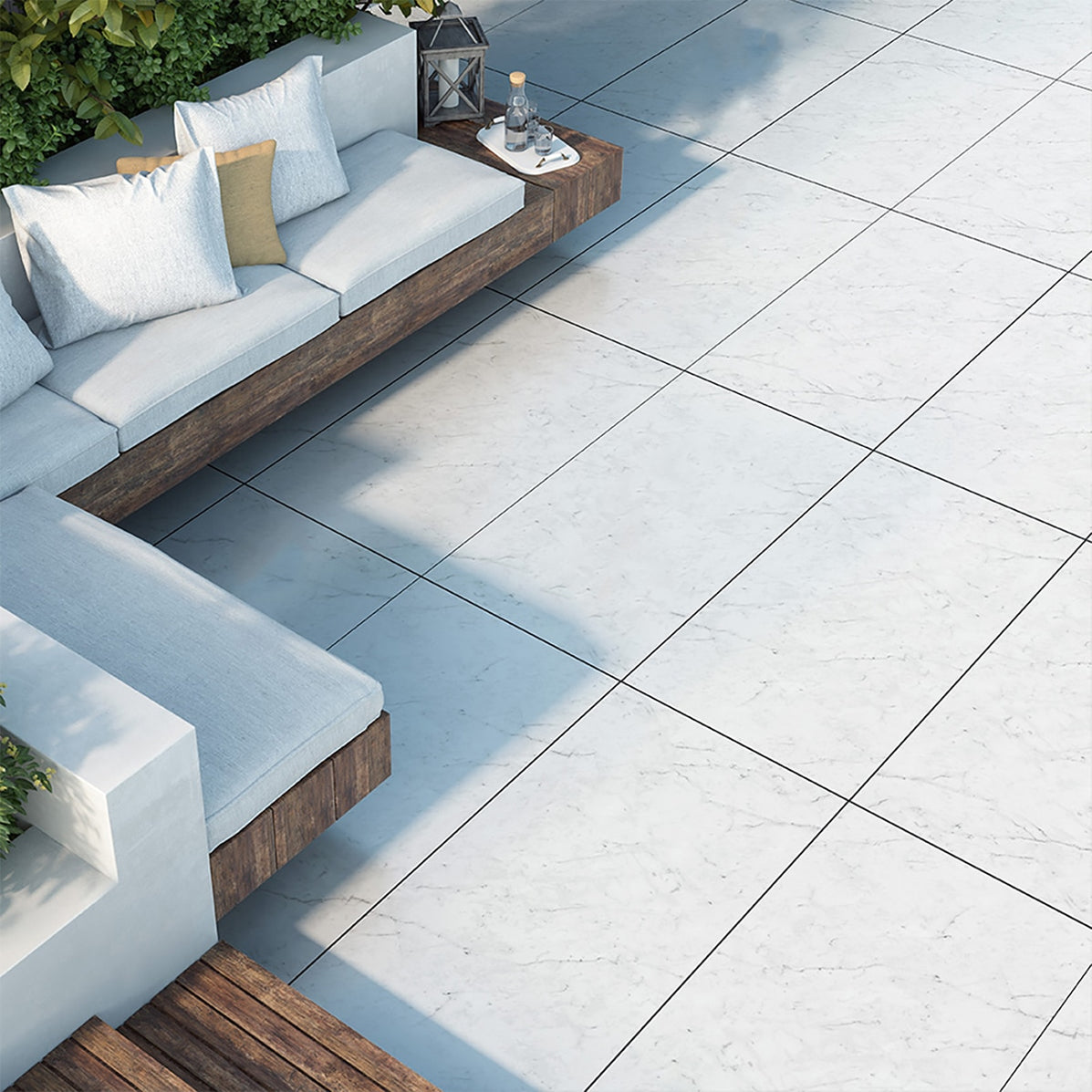 White Carrara Honed 18x36 Marble Tile — Palazzo Tile & Stone